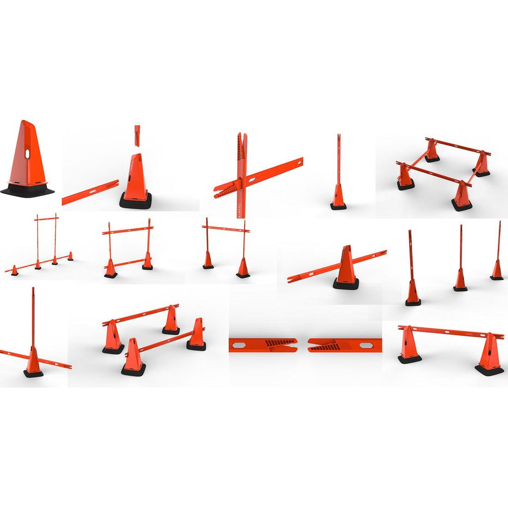 90 cm Football Training Bars Twin-Pack Modular - Orange – Decathlon KSA